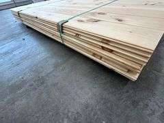 White Pine T&G WP4 Smooth Face Paneling 1"x8"x8' - Lambrecht Auction, Inc.