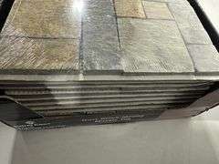 Jeffrey Court Rust Block Medley Multi-Color Slate Wall and Floor Mosaic ...