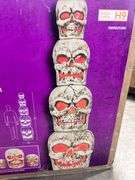 Home Accents Holiday 8 ft. Giant Sized LED Skull Stack - Lambrecht ...