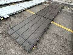 Textured Bronze Corrugated Metal Panel 3'x16' - Lambrecht Auction, Inc.