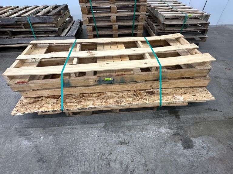 Stack of Random Pallets and Plywood - Lambrecht Auction, Inc.
