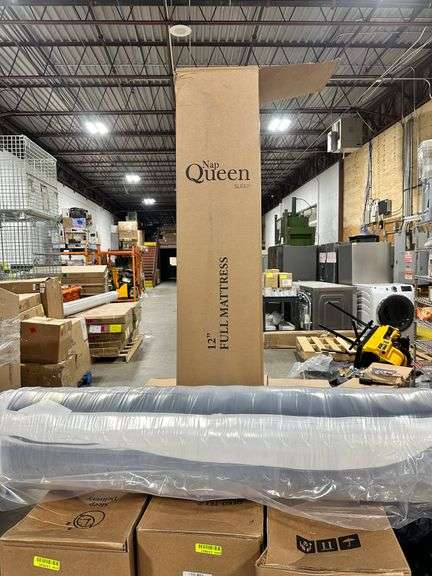 Nap Queen Sleep 12" Full Mattress - Lambrecht Auction, Inc.