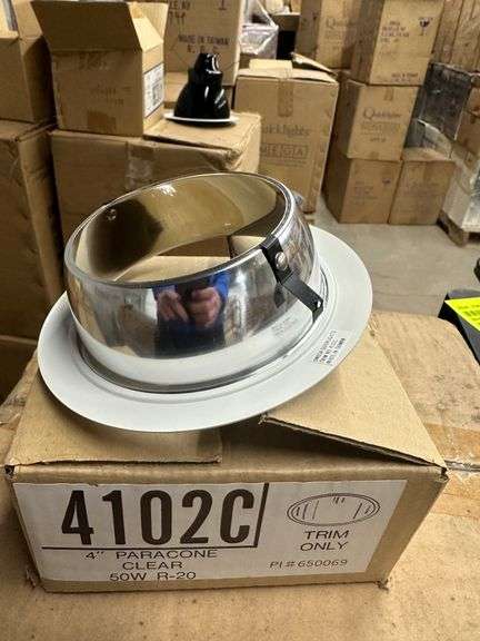 Omega QuickLights 4" Paracone Clear # 4102C Box Of 12 - Lambrecht ...