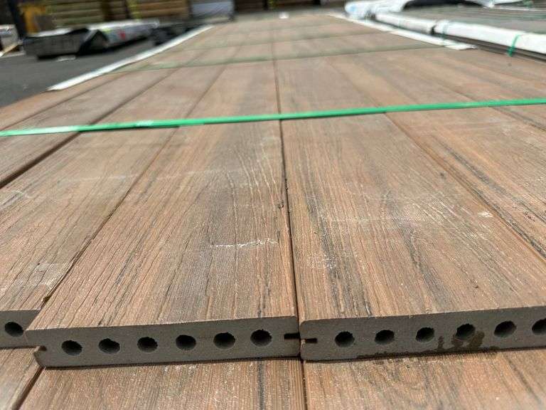Tigerwood Composite Decking 1"x6"x16' - Lambrecht Auction, Inc.