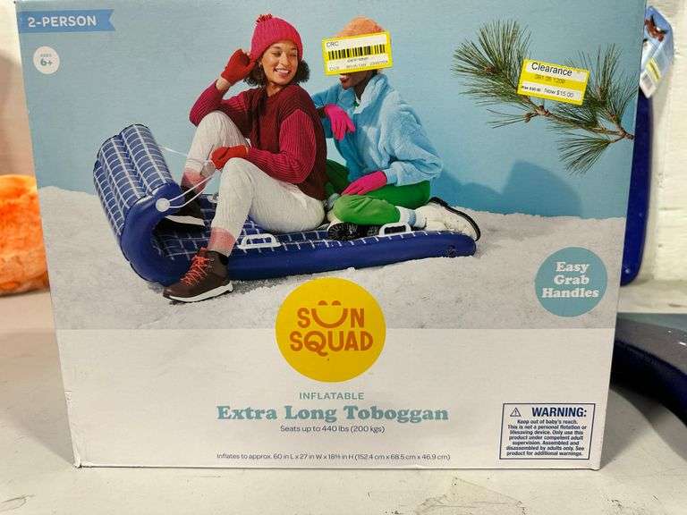 Sun Squad Toboggan + Aurora Foam Sled - Lambrecht Auction, Inc.