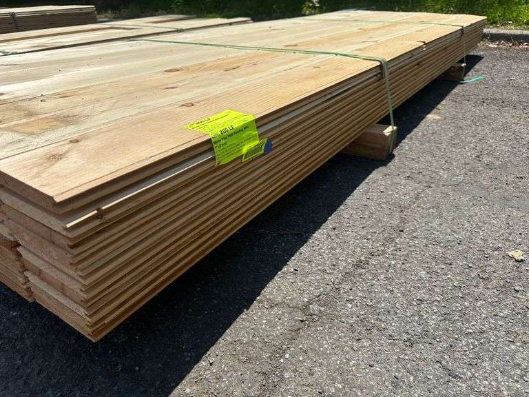 White Pine T&G Paneling WP4 1"x6"x10' - Lambrecht Auction, Inc.