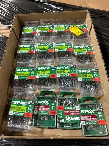 Assorted Spax Screws - Lambrecht Auction, Inc.