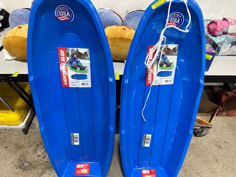 Flexible Flyer Lighting Snow Sled (2) - Lambrecht Auction, Inc.