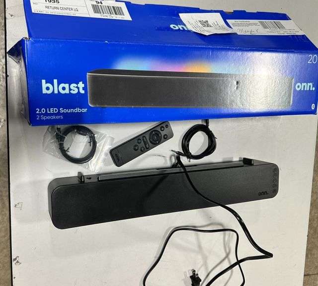 Onn Blast 20" LED SoundBar - Lambrecht Auction, Inc.