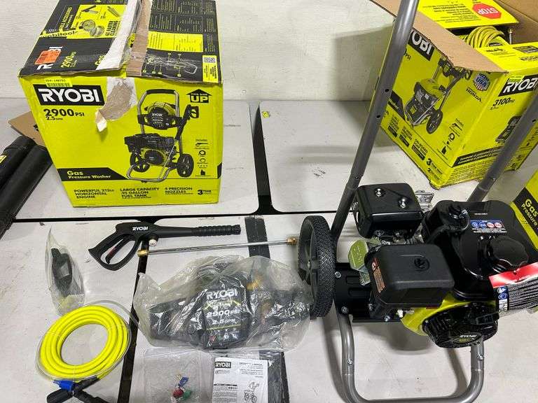 Ryobi 2900 PSI 2.5 GPM Cold Water Gas Pressure Washer with 212cc Engine ...