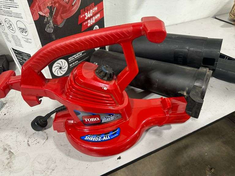 Toro Ultra Plus Electric Blower + Vacuum + Mulcher * Used, Missing ...
