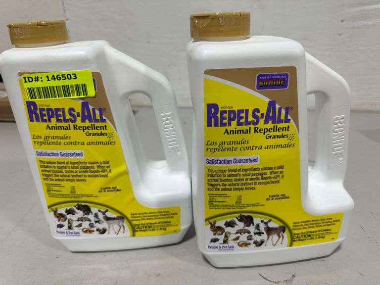 2 Bonide Repels All, 3 lbs., Animal Repellent Ready-To-Use Granules For ...