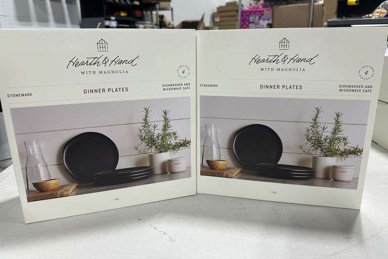 Hearth & Hand With Magnolia Stoneware Plates (2x$) - Lambrecht Auction ...