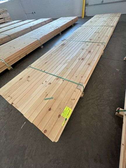 White Pine T&G Paneling Edge And Center Bead 1"x6"x16' - Lambrecht ...