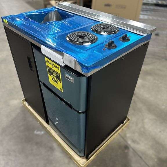 Summit Appliance 36.13 in. Compact Kitchen In Black - Lambrecht Auction ...