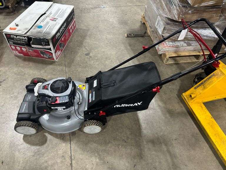 Murray 22 in. 140 cc Briggs & Stratton Walk Behind Gas Self-Propelled Lawn Mower with Front ...