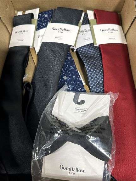 Goodfellow Assorted Neck Ties & Adjustable Bow Tie (6x$) - Lambrecht ...