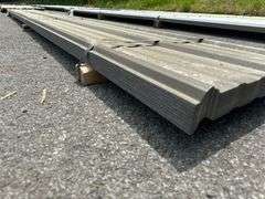 Bronze Corrugated Metal Panel 18"x16' - Lambrecht Auction, Inc.