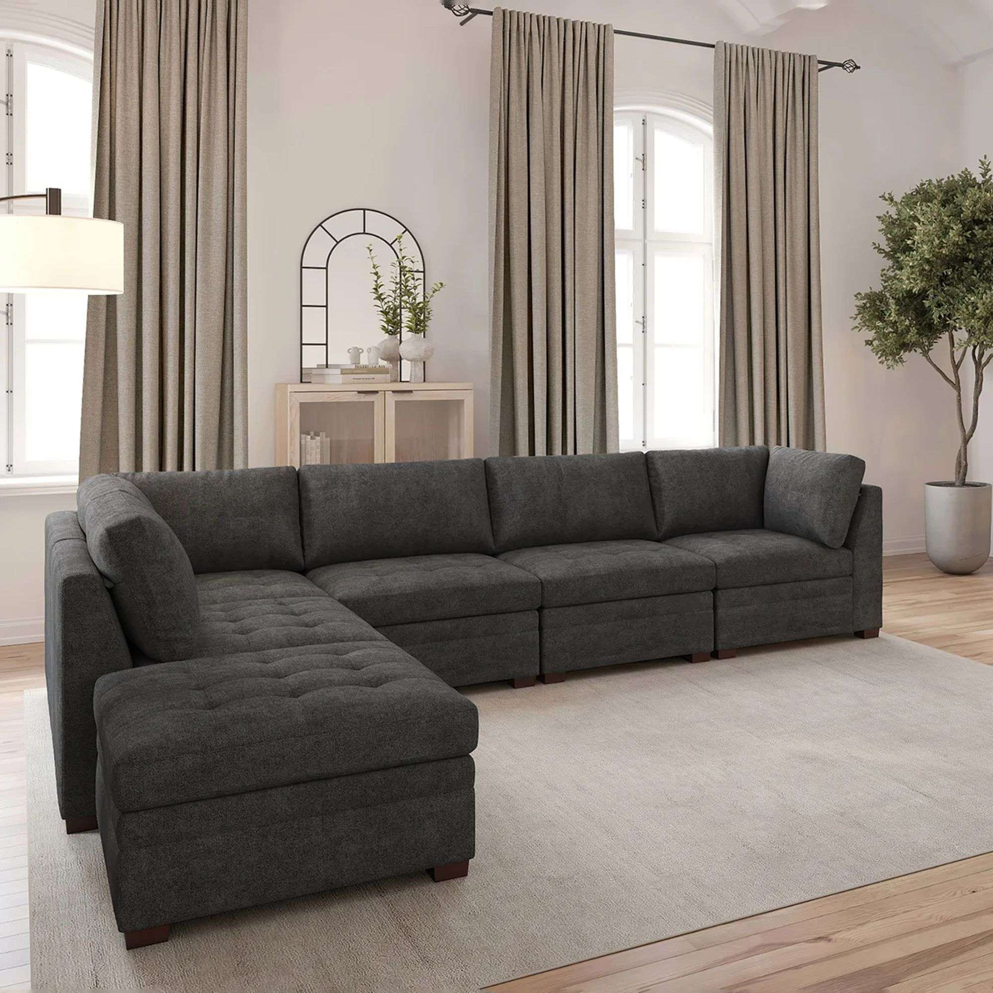 Thomasville sectional with ottoman store