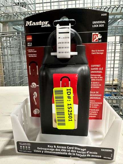 MasterLock Key Lock Box for Knobs and Lever Door Handles Adjustable ...