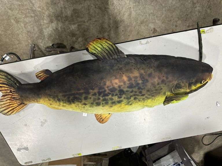 Bass Pro Shops Giant Stuffed Catfish For Kids - Lambrecht Auction, Inc.