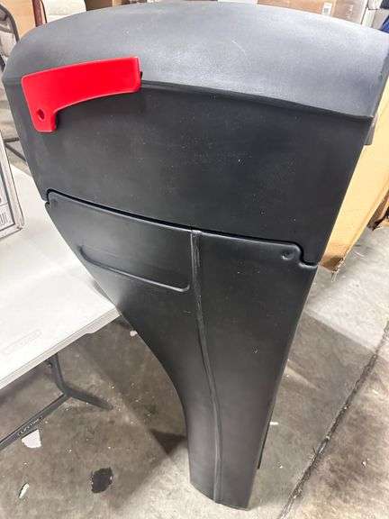 Step2 Mail Master Streamline Black OverPost Mounted Plastic Mailbox ...