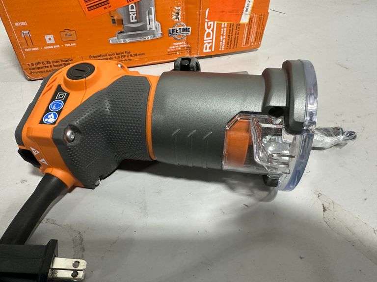 RIDGID 5.5 Amp Compact Fixed-Base Corded Router - See Details ...