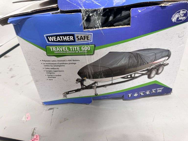 Bass Pro Shops Travel Tite WeatherSafe SD Trailerable Boat Cover 600 ...
