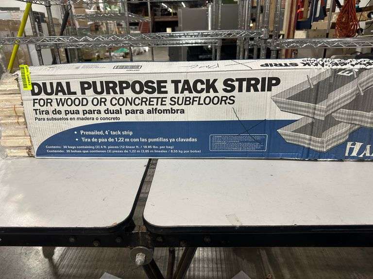 Dual Purpose Tack Strip For Wood Or Concrete Subfloors 4' (90 ...
