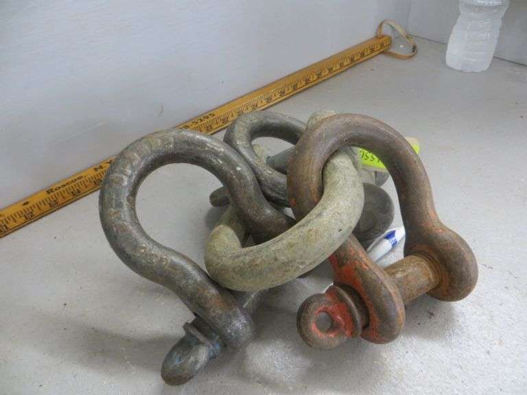 WLL 26mm (1") 10T Shackles - 4 Pack - Lambrecht Auction, Inc.