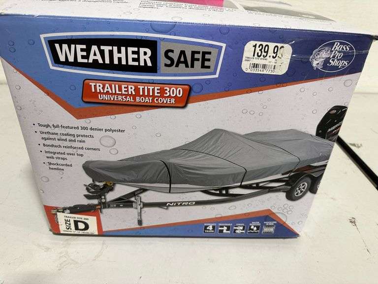 Bass Pro Shops WeatherSafe Trailer Tite Standard-Duty Trailerable Boat ...