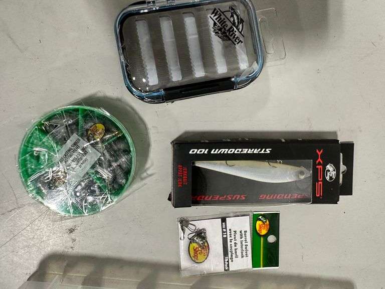 Bass Pro Assorted Fishing Gear + 2 Lure Boxes - Lambrecht Auction, Inc.