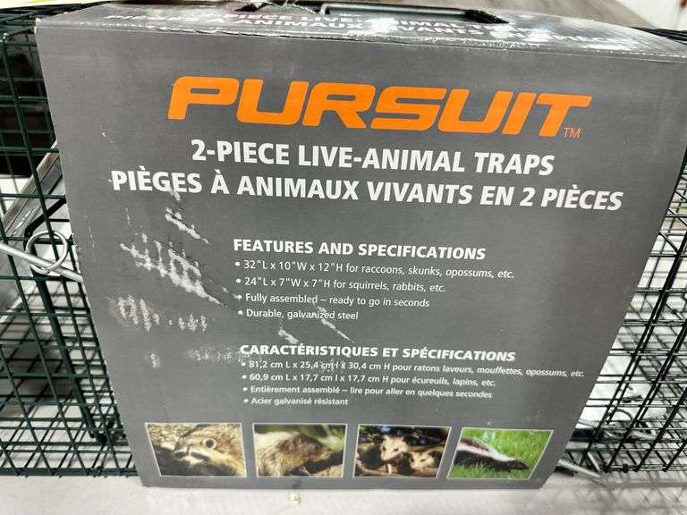Pursuit Live Animal Traps 2-Pack - Lambrecht Auction, Inc.