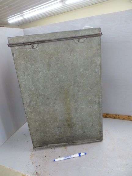 Galvanized Metal Ballot Box? - Lambrecht Auction, Inc.