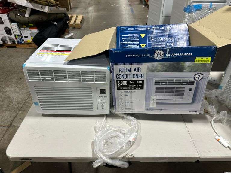 GE 6,000 BTU 115V Window Air Conditioner Cools 250 Sq. Ft. with Remote ...
