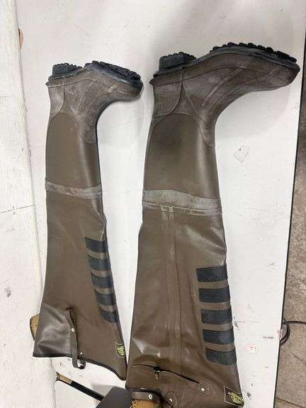 White River Fly Shop Rubber Boot-Foot Hip Waders For Men - Size 9M ...