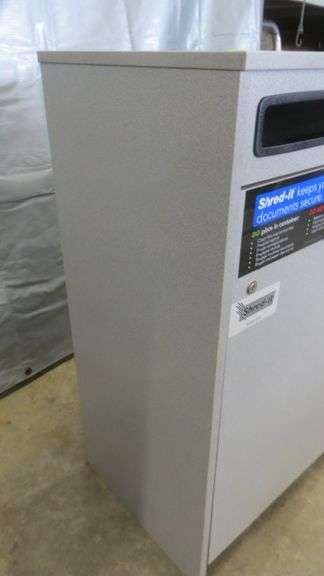 Shred-it Cabinet - No Key - Lambrecht Auction, Inc.