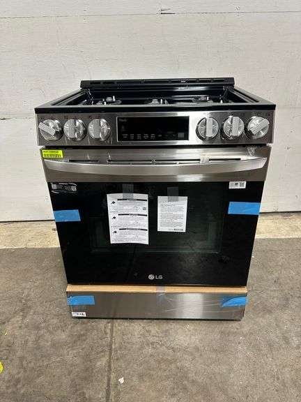 LG 30 in. 5.8 cu. ft. Slide in Smart Gas Range With 5 Burners M ...