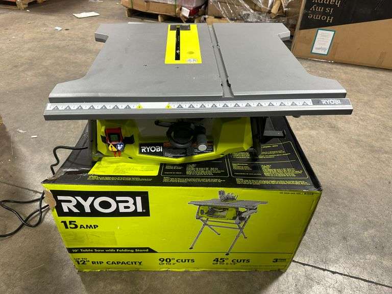 RYOBI 15 Amp 10 in. Compact Portable Corded Jobsite Table Saw With ...
