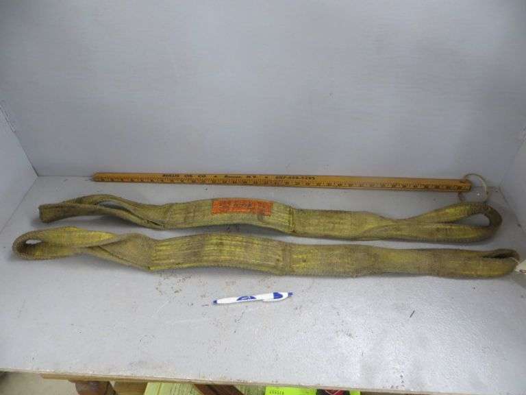 3" x 3' Nylon Slings 2x$ - Lambrecht Auction, Inc.