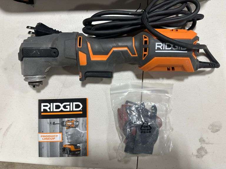 RIDGID 4 Amp Corded Oscillating Multi-Tool - Used - Lambrecht Auction, Inc.