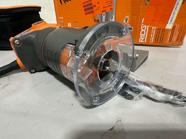 RIDGID 5.5 Amp Compact Fixed-Base Corded Router - See Details ...