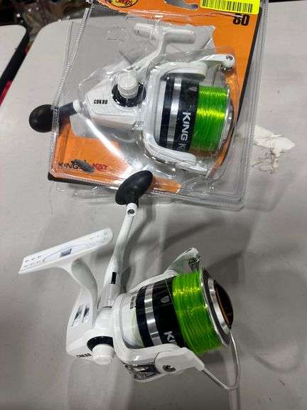Bass Pro Shops King Kat Spinning Reels CBK80/60 - Lambrecht Auction, Inc.