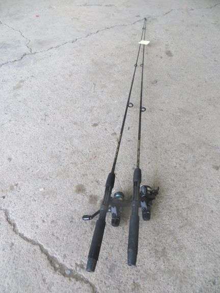 Two Fishing Rods w/ Spinning Reels - Ultra Lights - Lambrecht Auction, Inc.