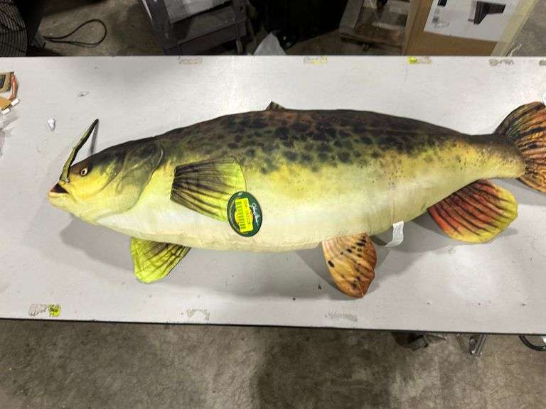 Bass Pro Shops Giant Stuffed Catfish For Kids - Lambrecht Auction, Inc.