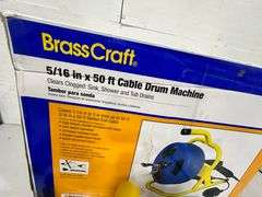 BrassCraft 5/16 in. x 50 ft. Cable Drum Machine - Used - Lambrecht ...