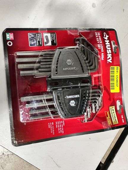 Husky SAE/Metric Long Arm Hex Key Set - Lambrecht Auction, Inc.