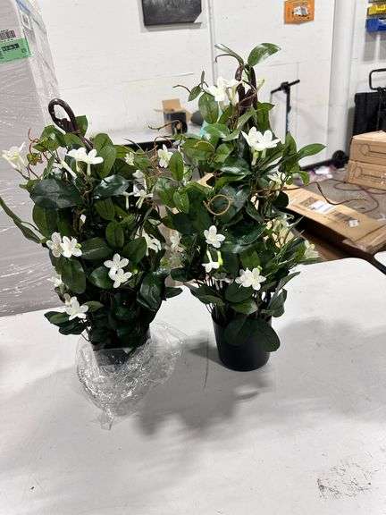 Nearly Natural Indoor 24 in. Stephanotis Artificial Climbing Plant (2 ...