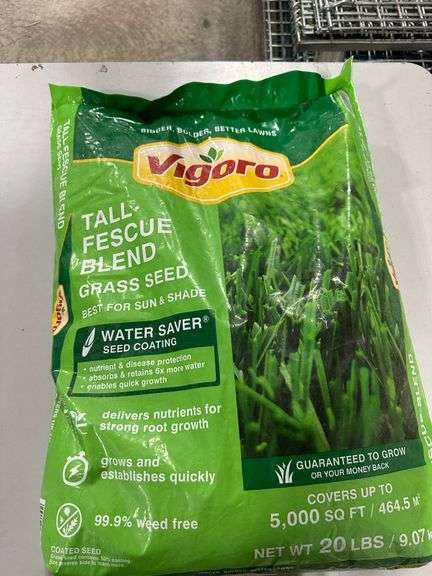 Vigoro 20 lbs. Tall Fescue Grass Seed Blend with Water Saver Seed ...