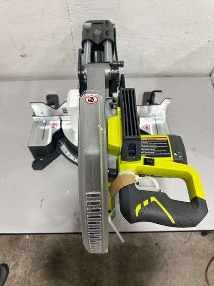 RYOBI 15 Amp 12 in. Corded Sliding Compound Miter Saw with LED Cutline Indicator - Lambrecht ...
